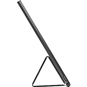 HP E14 FHD (1920 x 1080) Portable Travel Monitor Bundle with USB Type-C, Pink Gemstone Bluetooth Folding Wireless Keyboard, and White Pebble M350 Bluetooth Wireless Mouse