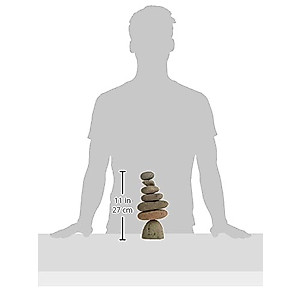 Ancient Graffiti Large 7-Stone Natural River Stone Cairn