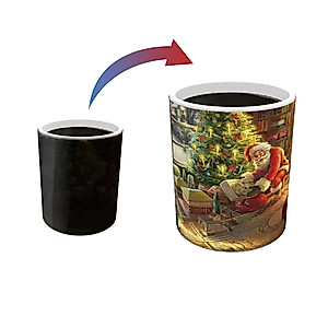 Morphing Mugs Thomas Kinkade Studios – Lionel – Santa’s Special Delivery – Trainset – Toys – One 11 oz Color Changing Ceramic Mug – Image Revealed When HOT Liquid Is Added!