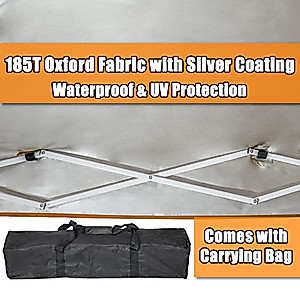 Sunnyglade 6x4 Ft Pop-Up Canopy Tent Outdoor Portable Instant Shelter Folding Canopy with Carry Bag