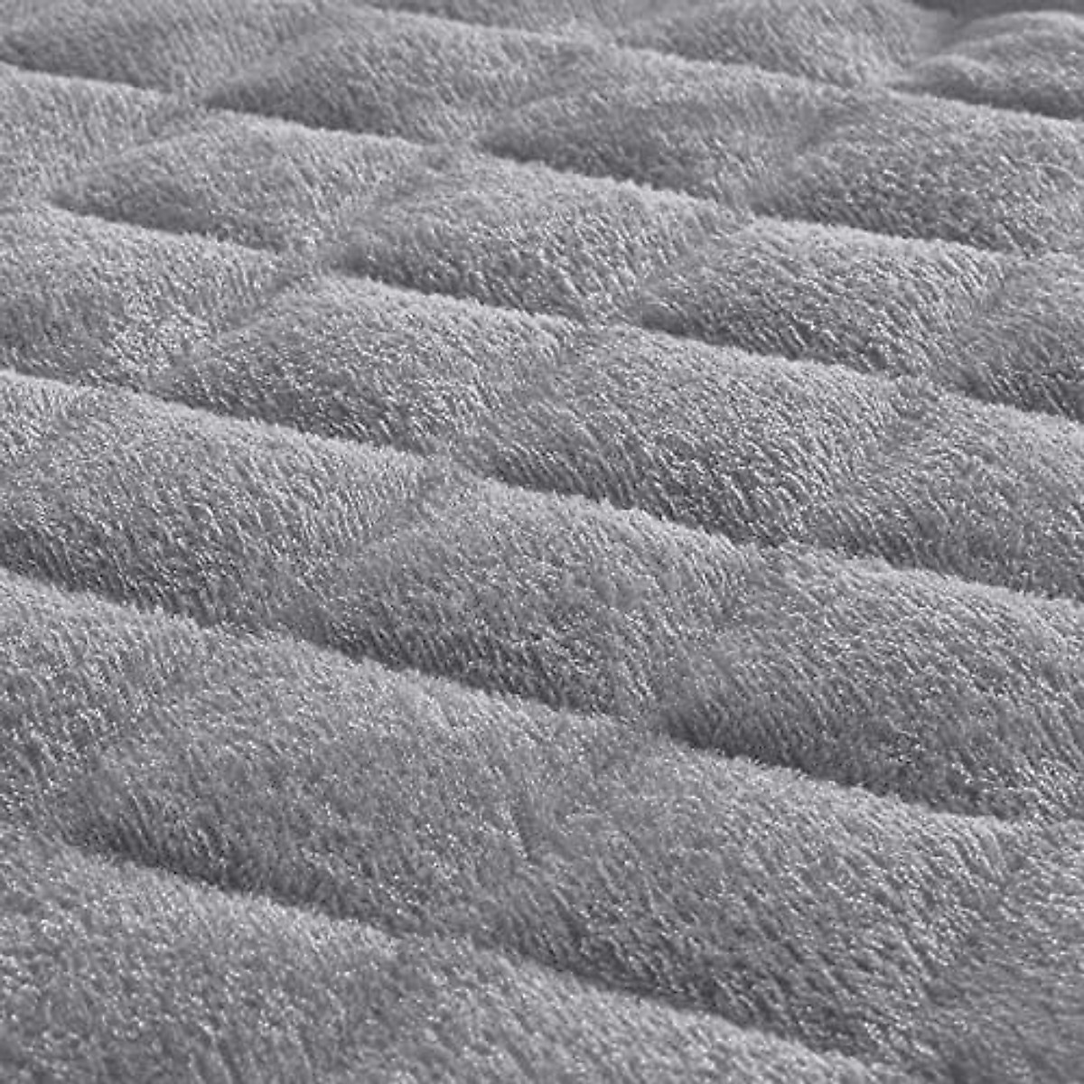 Bamboo Diaper Changing Pad Liner Non-Slip, Soft Terry Waterproof Changing Pad Mat, Quilted Absorbent Bassinet Liner Washable, 3 Pack Large 14"x 27" Reusable Changing Table Pad Protector Grey