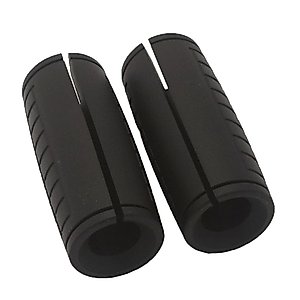 yuhqc Weight Bar Grips Fit Standard Barbell, Dumbell Handles, Thick Bar Training Adapter for Weightlifting & Cable Attachments Fitness Training Rope Grips for Body Arm Forearm Builder Strength(Black)