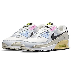 Nike Air Max 90 Women's Shoes (us_Footwear_Size_System, Adult, Women, Numeric, Medium, Numeric_8_Point_5), Summit White/Black-light Bone