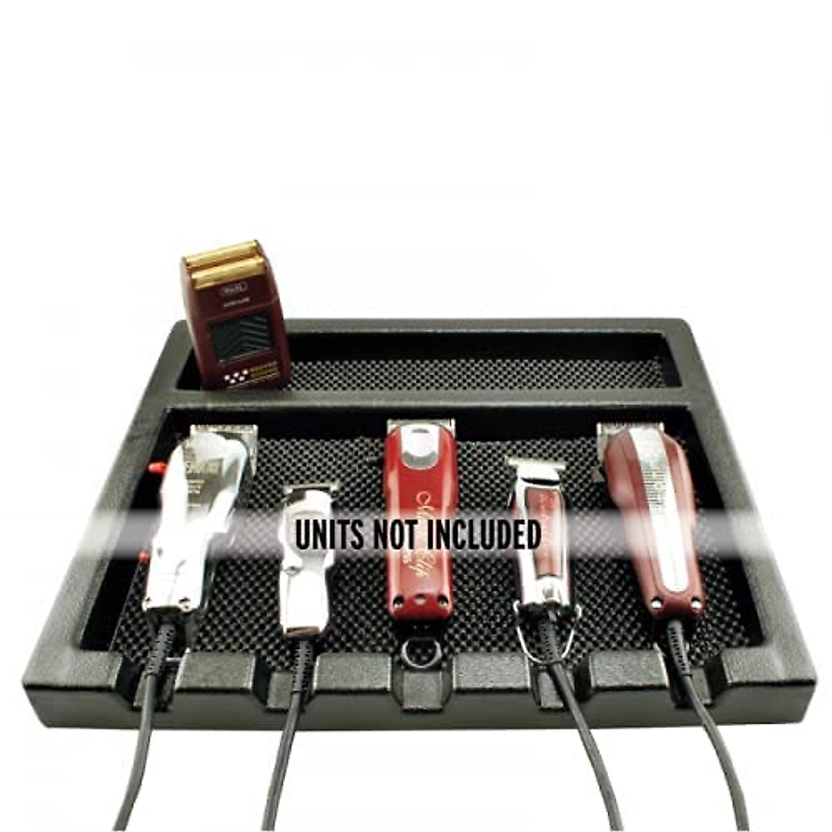 Wahl Professional Barber Tray 5 Slot Organizer with Non-Slip Material for Clippers and Guides