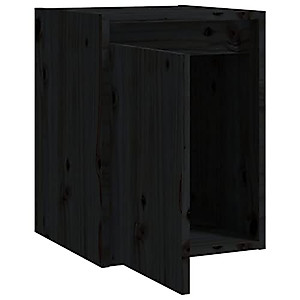 DYRJDJWIDHW Wall Cabinets 2pcs Bookshelf for Bedroom,Shelves,Wood Bookcase,Suitable for Bedroom, Office, Living Room, Study,Black 11.8"x11.8"x15.7" Solid Wood Pine