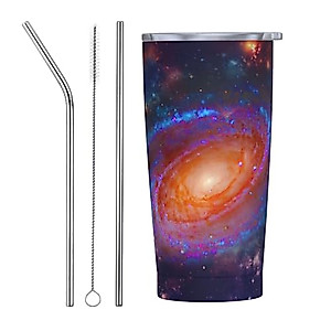 IYERSKD Moon Starry Galaxy 20 oz Stainless Steel Tumbler Vacuum Insulated Leakproof Travel Mug for Car Office Gym