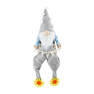 Mud Pie Garden Deluxe Dangle Gnome, 23" x 7", Medium