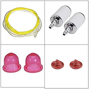 Jinyi New Fuel Filter Line Hose Primer Bulb 530058709 for Poulan Cratman Weed Eater String Trimmer Edger Blower