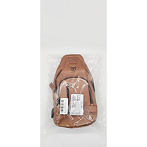 Hebetag Leather Sling Bag Hiking Daypack for Men Women Outdoor Travel Camping Fishing Crossbody Shoulder Chest Pack Backpack