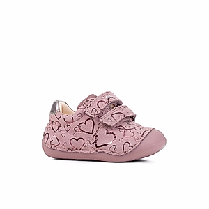 Geox TUTIMGIRL, Infant, DK Pink/Silver, 6.5