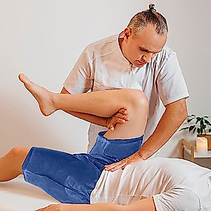 AMZ Medical Supply Disposable Boxer Shorts Unisize. Pack of 10 Dark Blue Disposable Shorts Medical with Elastic Waist, No Pockets. Breathable PP Disposable Exam Shorts Medical for Massage, Hospital