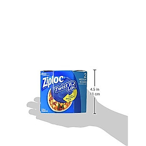 Ziploc Twist 'n Loc Containers for Food, Travel, and Organization, Dishwasher Safe, Medium Round, Pack of 2