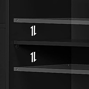 Yaheetech Wooden Bathroom Floor/ Side Storage Organizer Cabinet with 4 Drawers and 1 Cupboard, Freestanding Entryway Storage Unit Console Table for Home Decor