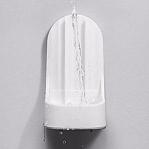 Silicone Toilet Bowl Brush Wall Mounted Floor Toilet Brush Plastic Toilet Cleaner Brush and Holder Set 3.4 X 3.5 X 16 Inch