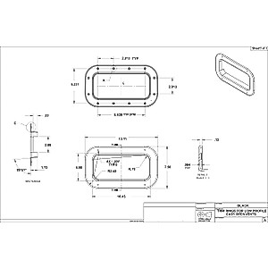 Kay Enterprises Trailer Roof Vent Black Aluminum Low Profile Popup Air Flow Trim Ring and Gasket