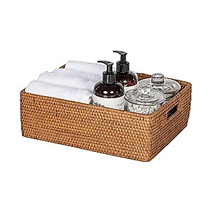 Kouboo 1060121 Laguna Rattan Shelf & Organizing Basket
