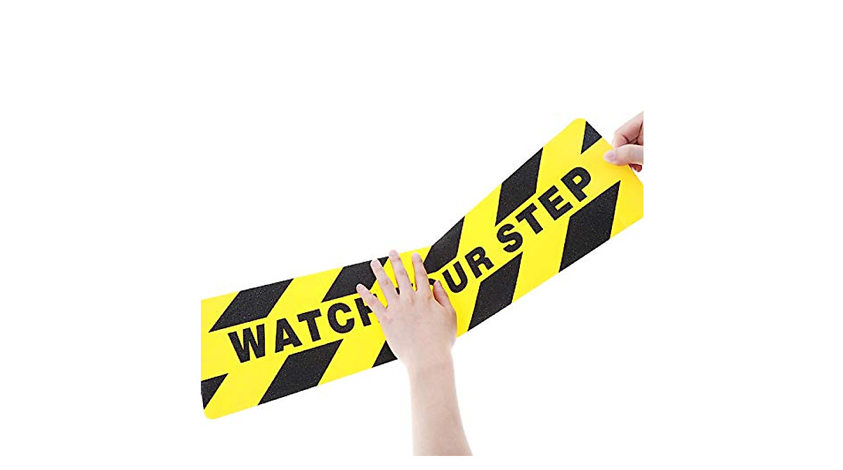 Watch Your Step Floor Decals - Anti-Slip Safety Stickers