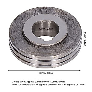 5Pcs Welder Wire Feed Roller Groove Feeding Guide Wheel 0.8 to 1.0mm for Electronic Appliances, Instrumentation, Home Appliances, Welding Components