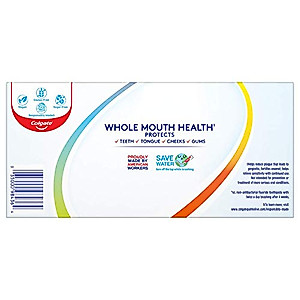 Colgate Total Whitening Toothpaste with Stannous Fluoride and Zinc, Sensitivity Relief and Cavity Protection Mint, 4.8 Ounce (Pack of 2)