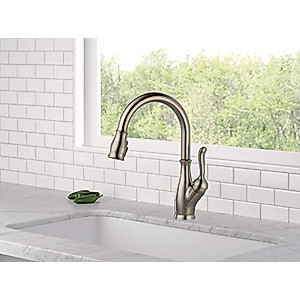 Delta 19978Z-SS-DST Leland Single-Handle Pull-Down Sprayer Kitchen Faucet with ShieldSpray in Stainless