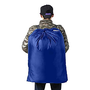 CALACH 2 Pack Extra Large Laundry Bag Backpack 27” x 34” Sturdy and Tear Resistant Backpack with Drawstring Closure and Shoulder Straps for College Dorm Laundromat, Apartment