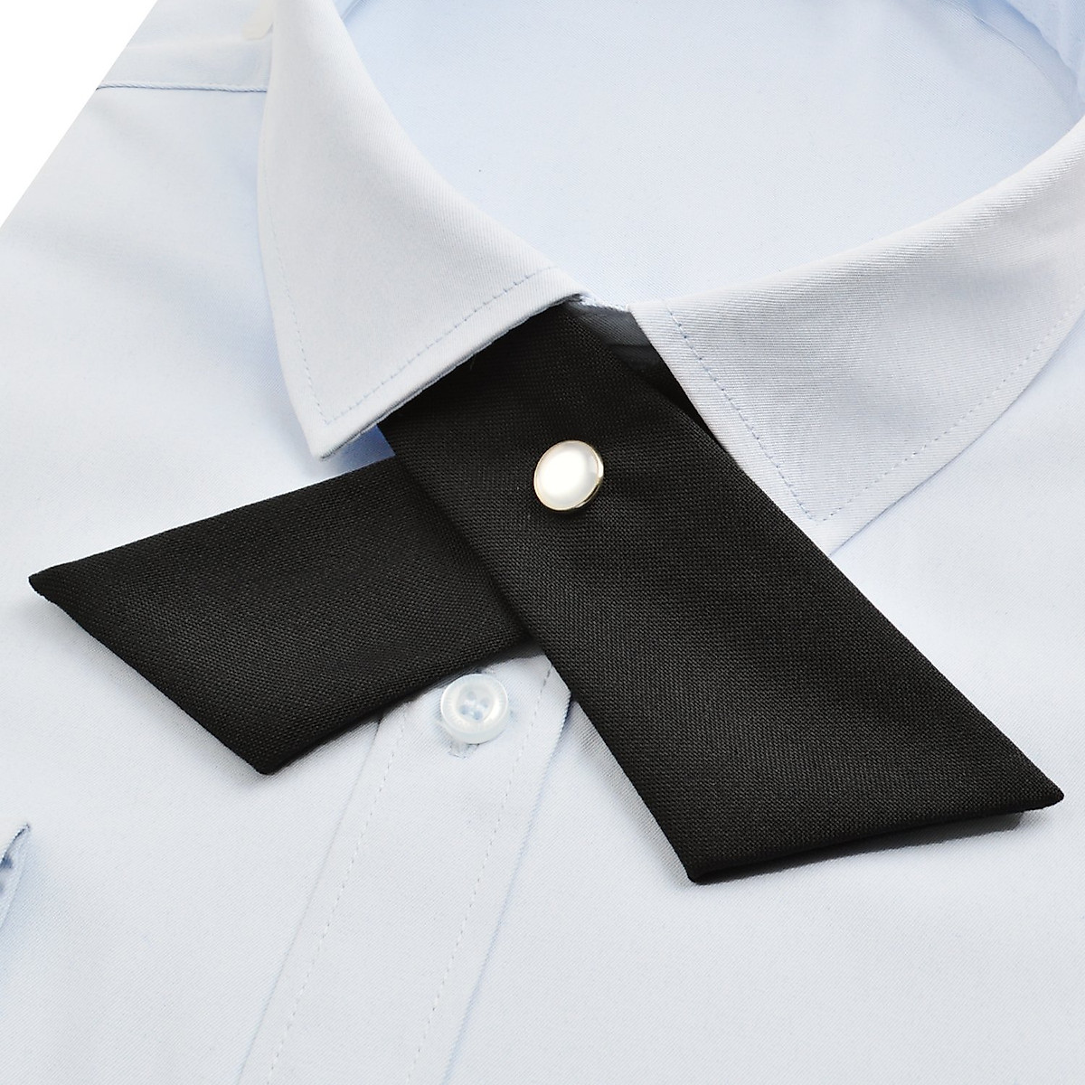 Alizeal Adjustable Criss-Cross Bow tie School Uniform Pre-tied Bowknot for Women/Men/Girls/Boys, Black