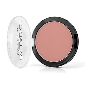 Palladio Matte Blush, Brushes onto Cheeks Smoothly, Soft Matte Look and Even Finish, Flawless Velvety Coverage, Effortless Blending Makeup, Flatters the Face, Convenient Compact, Peach Ice