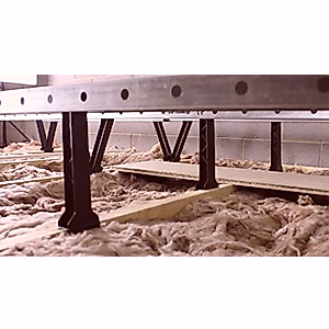 LoftZone StoreFloor Uni-Support Storage Rack, Engineered Wood, 18-Pack