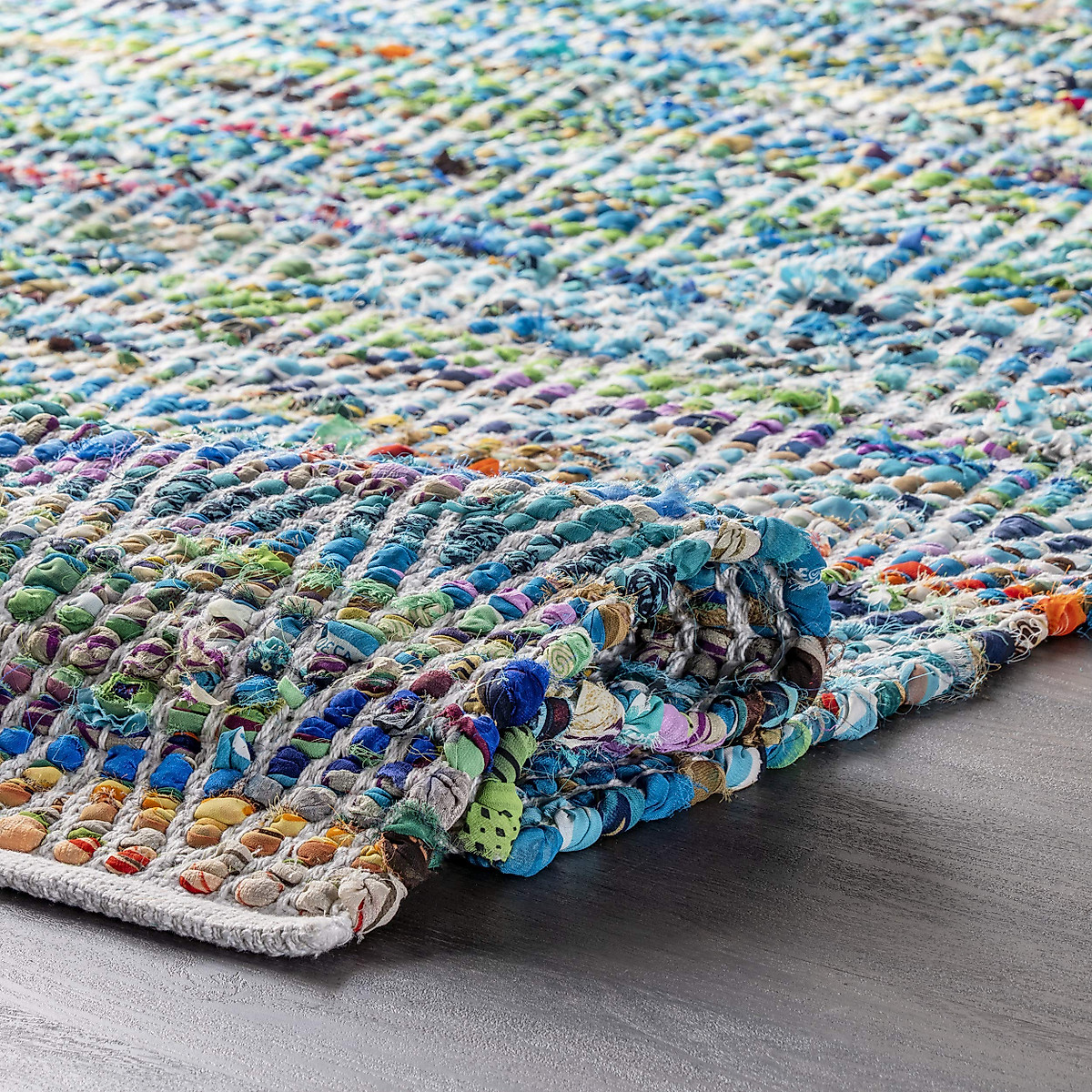 nuLOOM Rochell Hand Woven Chevron Area Rug, 3x5, Green