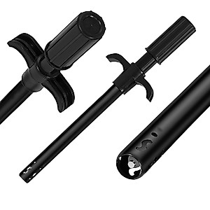 NISUN Easy Grip Metal Regular Gas Lighters for Gas Stoves, Restaurants & Kitchen Use - Black