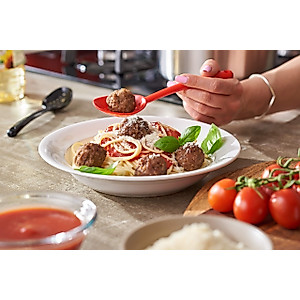 Pikanty - Small 7-Inch Slotted Serving Spoons (Pack of 4) - Perfect for Olives, Pickles & Condiments | Sturdy & Versatile | Made in USA