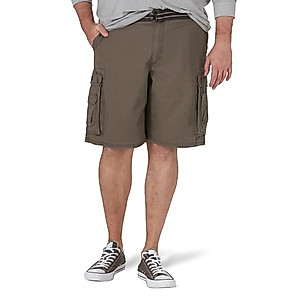 Lee Men's Big and Tall New Belted Wyoming Cargo Short, Vapor, 48
