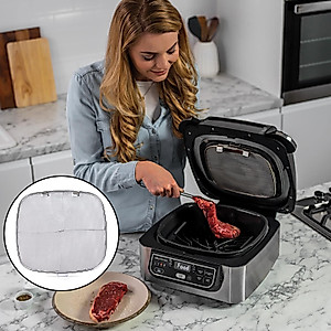 YIDM Stainless Steel Splatter Shield: Air Fryer Accessories for Ninja Foodi 5-in-1 Indoor Grill Stainless Steel Splatter Shield for Ninja Foodi AG300 AG300C AG301C AG302 AG400 Replacement Parts