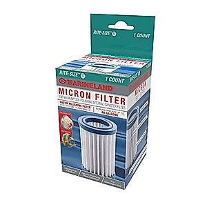 MarineLand Micron Magnum 200 Polishing Internal Canister Filter for Aquariums up to 60 Gallons, Crystal Clean Water