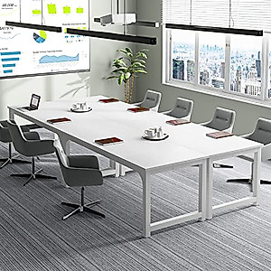 Tribesigns 70.8”Executive Desk, Large Office Computer Desk with Thicken Frame, Modern Simple Workstation Business Furniture for Home Office, White