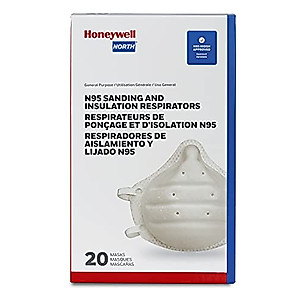 Honeywell Home N95 NIOSH-Approved Molded Cup Disposable Respirator Mask, 20-Pack (DC300N95)
