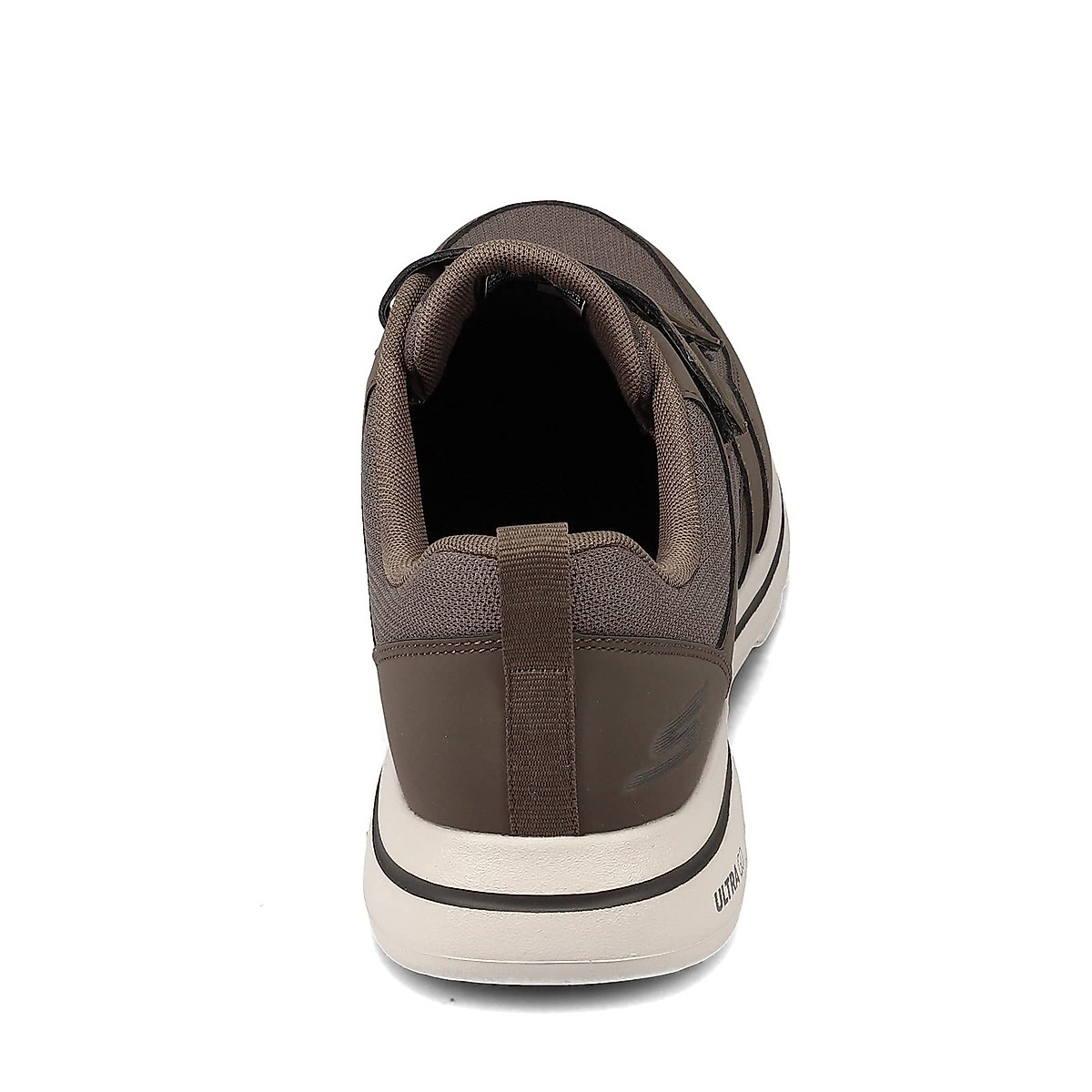 Skechers Men's Gowalk-Athletic Hook and Loop Walking Shoes | Two Strap Sneakers | Air-Cooled Foam, Khaki, 10 X-Wide