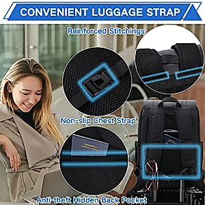 VX VONXURY Backpack for Women,15.6 Inch Laptop Bag Water Resistant Anti-theft Backpack for Work Travel Teacher