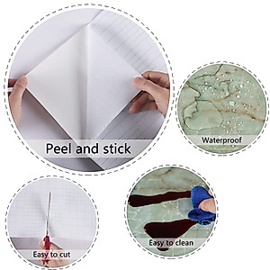 Green Marble Contact Paper for Countertops Waterproof Granite Marble Peel and Stick Wallpaper Decorative Contact Paper Vinyl for Kitchen Cabinets Green Marble Wall Paper for Backsplash 15.8" x 78.7"