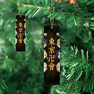 Bookmarks Ruler Metal Tokyo Reading Revengers Measure Bookography Bookworm Tassels for Book Bibliophile Gift Reading Christmas Ornament Markers