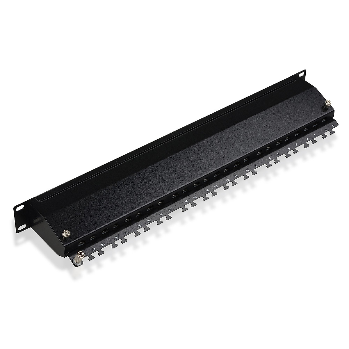 Cable Matters Rackmount or Wall Mount 24-Port Shielded RJ45 Patch Panel with Jack Shutter