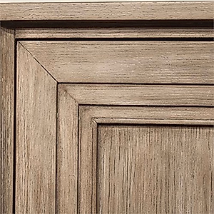 Riverside Furniture Sophie Wood Three Door Buffet in Natural