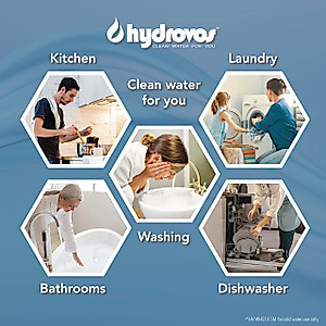 Hydrovos 2.5" x 10" 5 Micron Whole House Water Filter, NSF Certified 10 Inch Sediment Filter with 6-Month Filter Life, 4 Pack