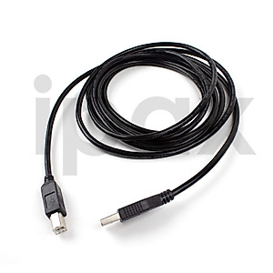 IPAX Premium Series 10Ft USB Printer Cable Compatible with Canon Pixma HP Deskjet Envy Laserjet Officejet Samsung Xerox Zebra