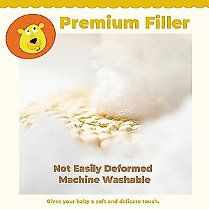 YOLINYOISH Lion Baby Snuggler Lovey Security Toy&Blanket Set for Kids (Deer-Blanket)