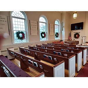 12-Pack Christmas Bows | Premium Handmade with 2.5" Red Velvet Gold Wired Edge Ribbon | Fluffy Not Flat | Indoor Outdoor Handmade Wreath Bows | The Handmade Bow