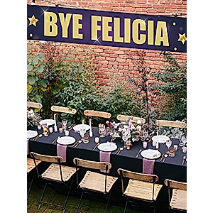 Bye Felicia Large Banner, Good Bye Banner, Divorce Party Break up Party Lawn Sign Porch Sign, Moving Party Goodbye Party Decorations Supplies, Indoor Outdoor Backdrop 8.9 x 1.6 Feet