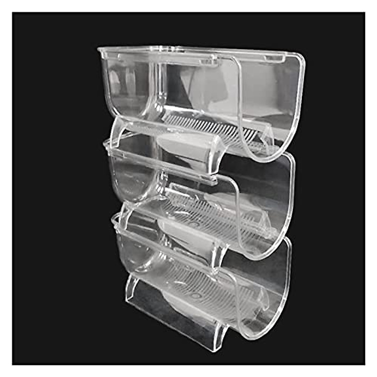 TIST Wine Bottle Storage Rack Refrigerator Stackable Organizer Clear Shelf Bottle Storage Rack Beer Wine Bottle Holder