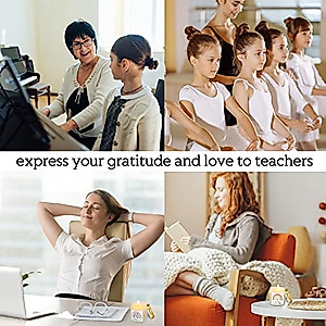 6 Jar Teacher Appreciation Gifts Bulk Teacher Candles with 3 Scents Thank You Gifts Best Teacher Scented Soy Wax Candles Teacher Valentine Gift for Women Teacher, 3.5 oz
