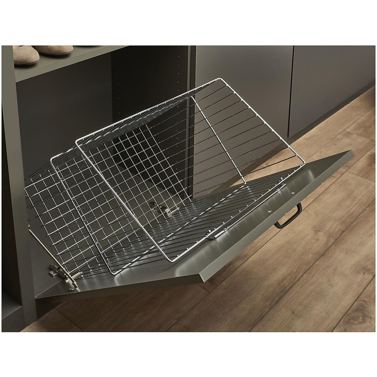 Sidelines Steel Tilt-Out Hamper for Custom Closet Systems